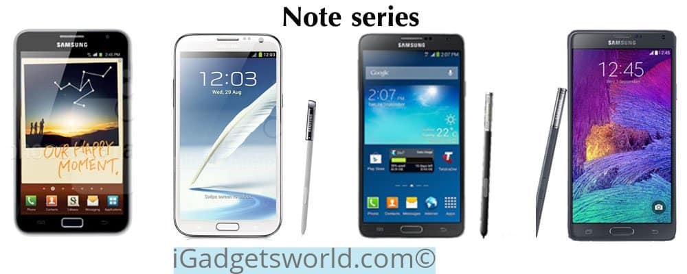 Samsung Note Series At A Glance [Infographic] | IGadgetsworld